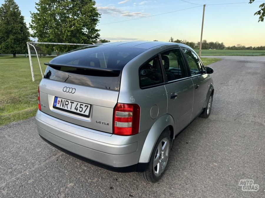 Grey Audi A2 2002 in Vilkaviskis, with an engine capacity of 1.40 L and mileage of 270 thousand km for 1600 €, photo 5 on AUTOMOTO.COM.LV