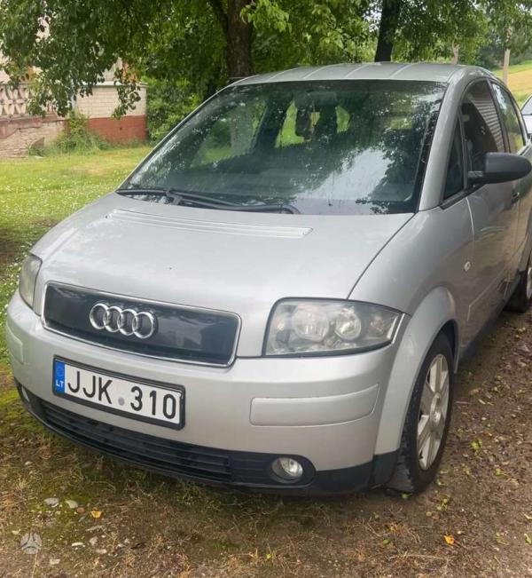 Grey Audi A2 2002 in Utena, with an engine capacity of 0.00 L and mileage of 331 thousand km for 1500 €, photo 1 on AUTOMOTO.COM.LV