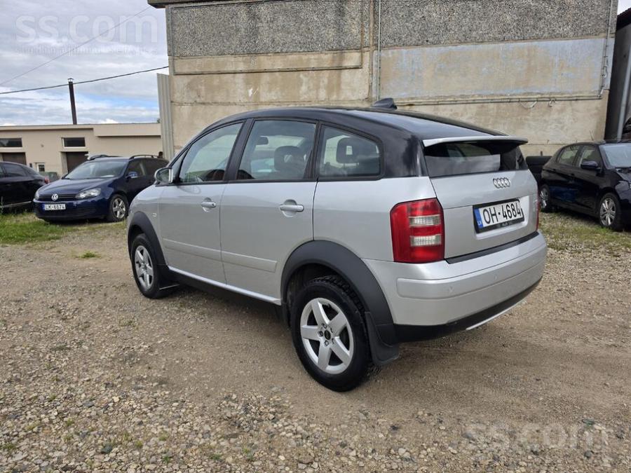 Grey Audi A2 2002 in Rezekne, with an engine capacity of 1.40 L and mileage of 0 thousand km for 2550 €, photo 7 on AUTOMOTO.COM.LV