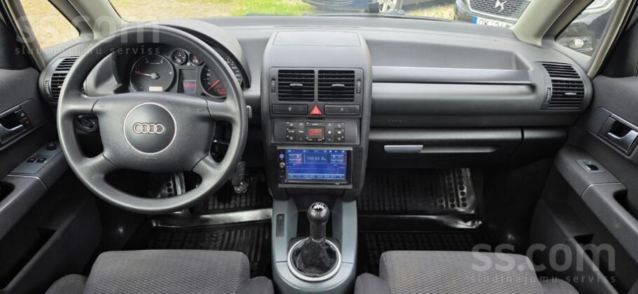 Grey Audi A2 2002 in Rezekne, with an engine capacity of 1.40 L and mileage of 0 thousand km for 2550 €, photo 14 on AUTOMOTO.COM.LV