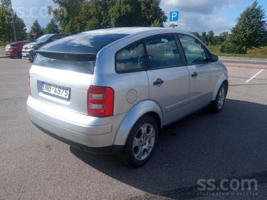 Pelēks Audi A2 2002 Daugavpils, ar dzinēja tilpumu 1.40 L un nobraukumu 320 tūkst. km par 1800 €, foto 6 vietnē AUTOMOTO.COM.LV
