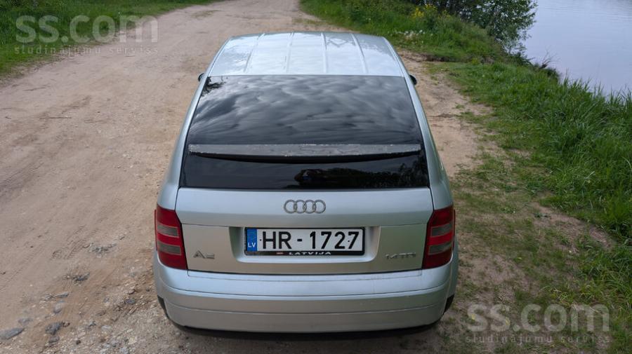 Pelēks Audi A2 2002 Rīga, ar dzinēja tilpumu 1.40 L un nobraukumu 269 tūkst. km par 2499 €, foto 6 vietnē AUTOMOTO.COM.LV
