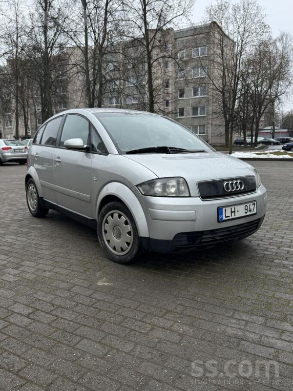 Pelēks Audi A2 2003 Daugavpils, ar dzinēja tilpumu 1.40 L un nobraukumu 295 tūkst. km par 2500 €, foto 2 vietnē AUTOMOTO.COM.LV