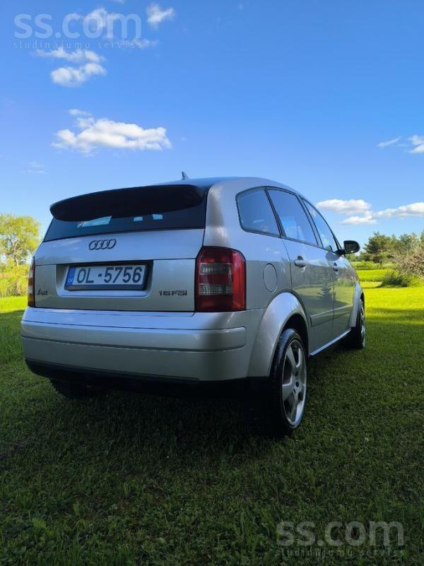 Grey Audi A2 2003 in Ludza, with an engine capacity of 1.60 L and mileage of 224 thousand km for 2550 €, photo 5 on AUTOMOTO.COM.LV