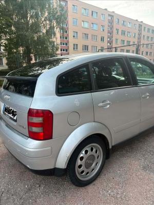 Grey Audi A2 2003 in Alytus, with an engine capacity of 1.40 L and mileage of 330 thousand km for 820 €, photo 4 on AUTOMOTO.COM.LV