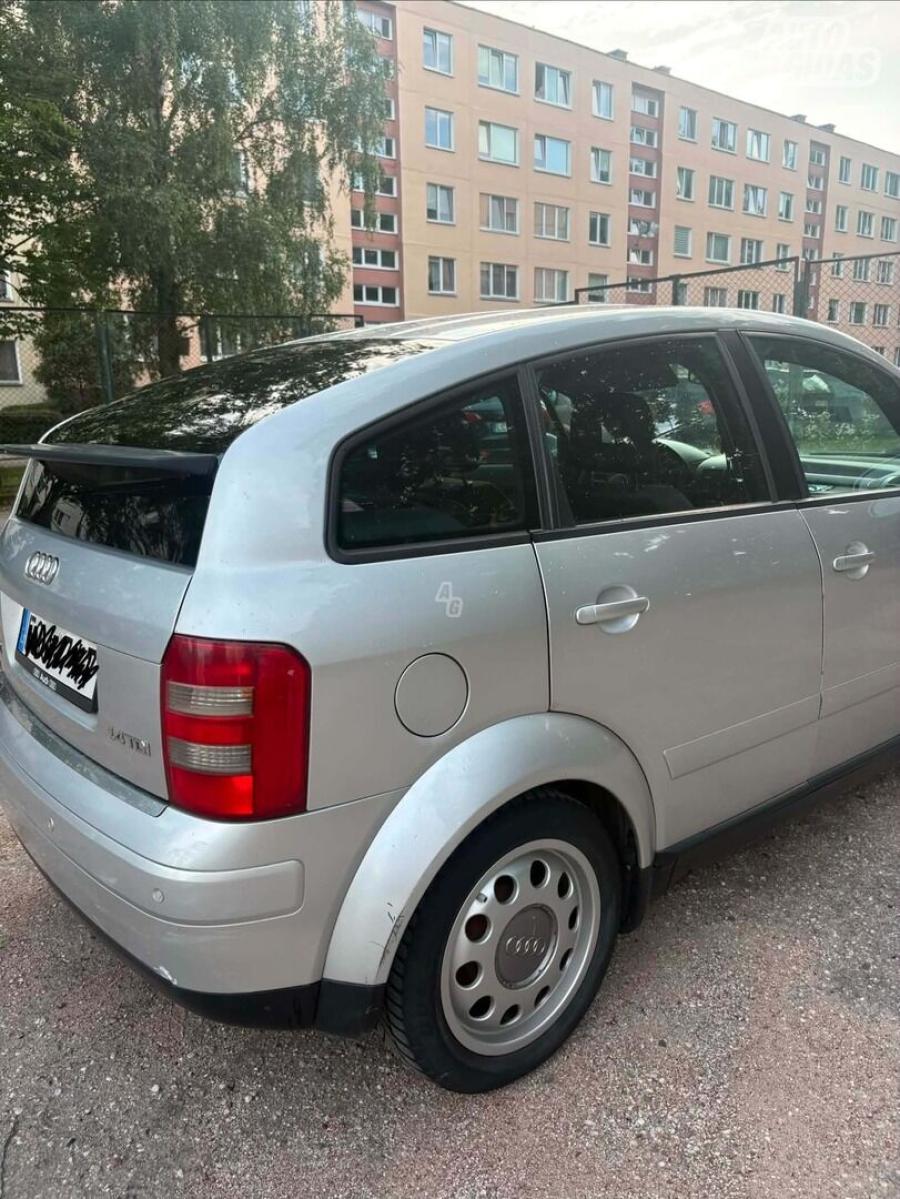Grey Audi A2 2003 in Alytus, with an engine capacity of 1.40 L and mileage of 330 thousand km for 820 €, photo 4 on AUTOMOTO.COM.LV