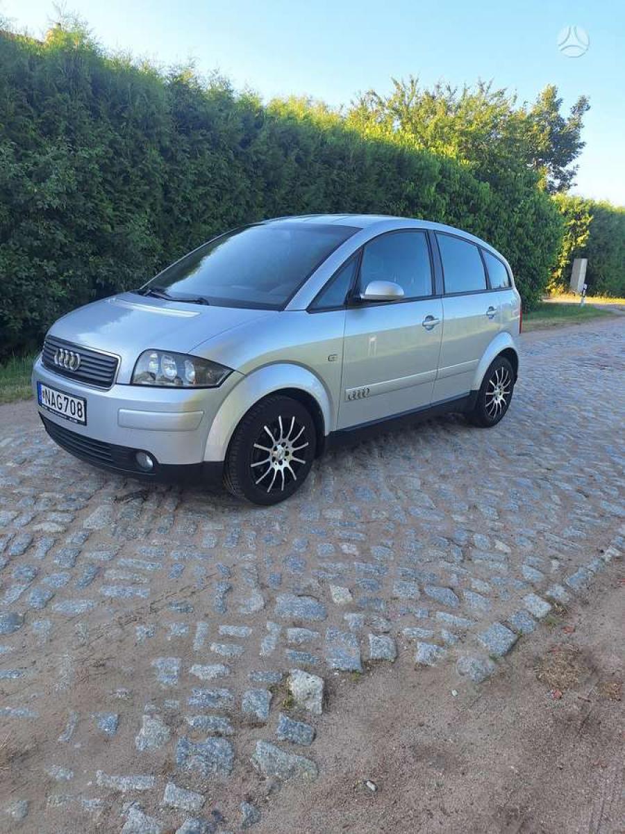 Pelēks Audi A2 2004 Šilutė, ar dzinēja tilpumu 1.42 L un nobraukumu 376 tūkst. km par 2500 €, foto 3 vietnē AUTOMOTO.COM.LV