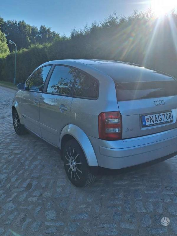 Pelēks Audi A2 2004 Šilutė, ar dzinēja tilpumu 1.42 L un nobraukumu 376 tūkst. km par 2500 €, foto 6 vietnē AUTOMOTO.COM.LV
