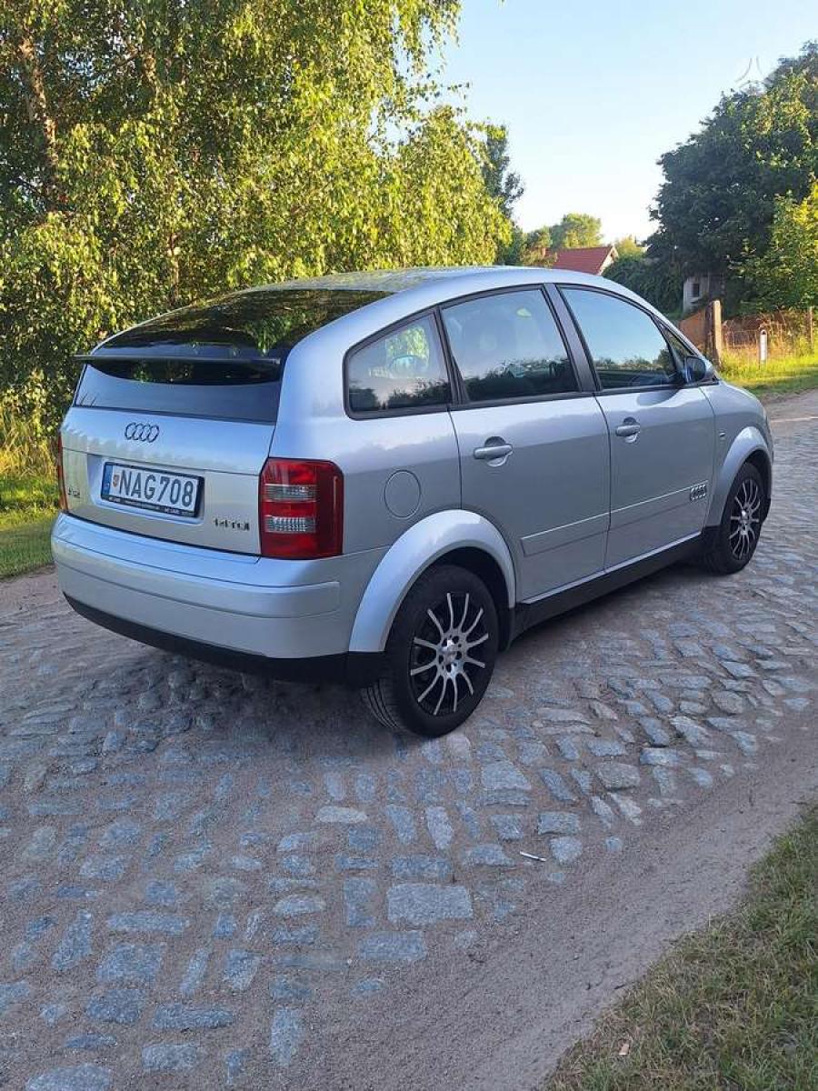 Pelēks Audi A2 2004 Šilutė, ar dzinēja tilpumu 1.42 L un nobraukumu 376 tūkst. km par 2500 €, foto 8 vietnē AUTOMOTO.COM.LV