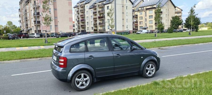 Pelēks Audi A2 2004 Rīga, ar dzinēja tilpumu 1.40 L un nobraukumu 296 tūkst. km par 2200 €, foto 5 vietnē AUTOMOTO.COM.LV