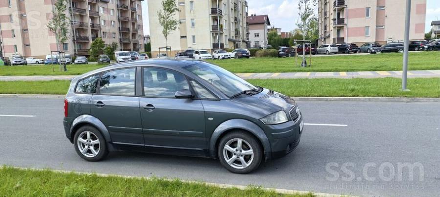 Pelēks Audi A2 2004 Rīga, ar dzinēja tilpumu 1.40 L un nobraukumu 296 tūkst. km par 2200 €, foto 7 vietnē AUTOMOTO.COM.LV
