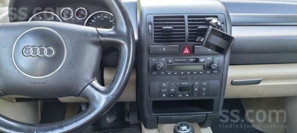 Audi A2 2004 Rīga vietnē Pelēks Audi A2 2004 Rīga, ar dzinēja tilpumu 1.40 L un nobraukumu 296 tūkst. km par 2200 €, foto 9 vietnē AUTOMOTO.COM.LV