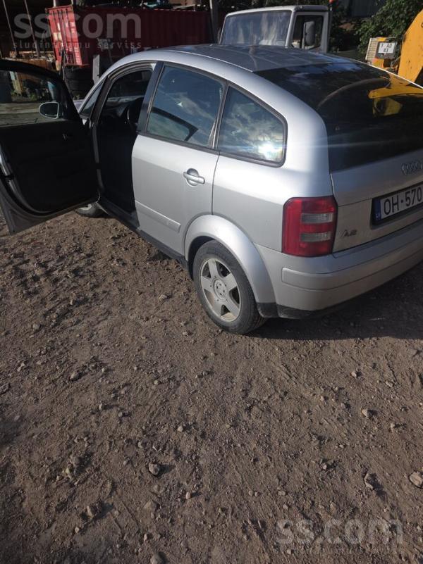 Grey Audi A2 2000 in Limbazi, with an engine capacity of 1.40 L and mileage of 352 thousand km for 1500 €, photo 3 on AUTOMOTO.COM.LV