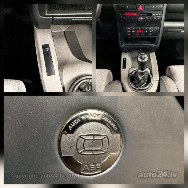 Pelēks Audi A2 2001 Viljandi, ar dzinēja tilpumu 1.40 L un nobraukumu 106 tūkst. km par 3190 €, foto 11 vietnē AUTOMOTO.COM.LV