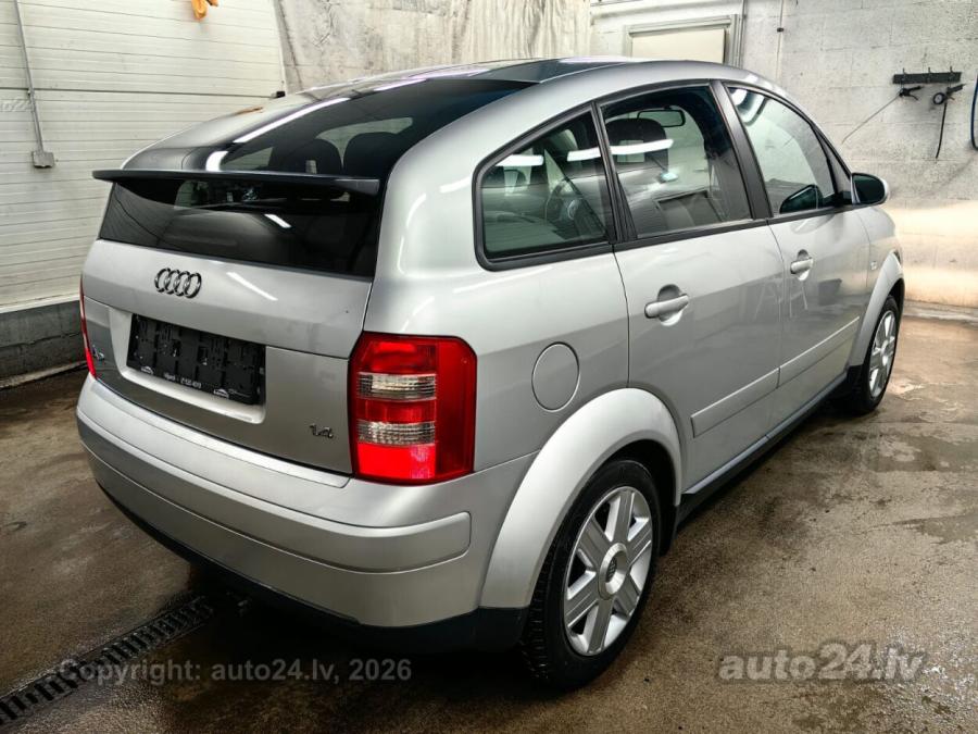 Grey Audi A2 2001 in Viljandi, with an engine capacity of 1.40 L and mileage of 106 thousand km for 3190 €, photo 13 on AUTOMOTO.COM.LV