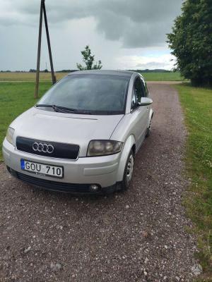 Grey Audi A2 2002 in Raseiniai, with an engine capacity of 1.42 L and mileage of 390 thousand km for 700 €, photo  on AUTOMOTO.COM.LV