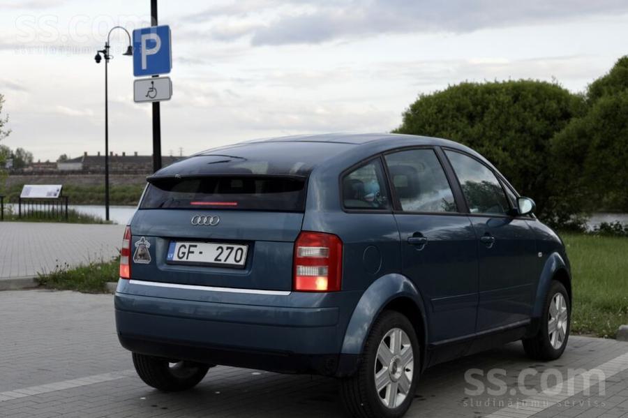 Audi A2 2000 Daugavpils, ar dzinēja tilpumu 1.40 L un nobraukumu 330 tūkst. km par 2500 €, foto 4 vietnē AUTOMOTO.COM.LV