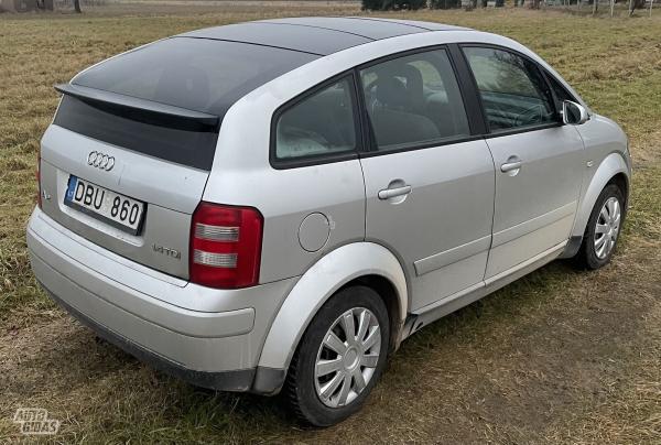Audi A2 2001 in Utena, with an engine capacity of 1.40 L and mileage of 325 thousand km for 1250 €, photo 7 on AUTOMOTO.COM.LV