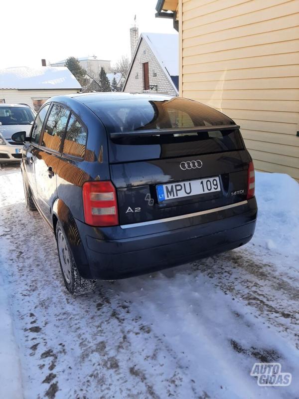 Audi A2 2001 in Birzai, with an engine capacity of 1.40 L and mileage of 341 thousand km for 1200 €, photo 8 on AUTOMOTO.COM.LV