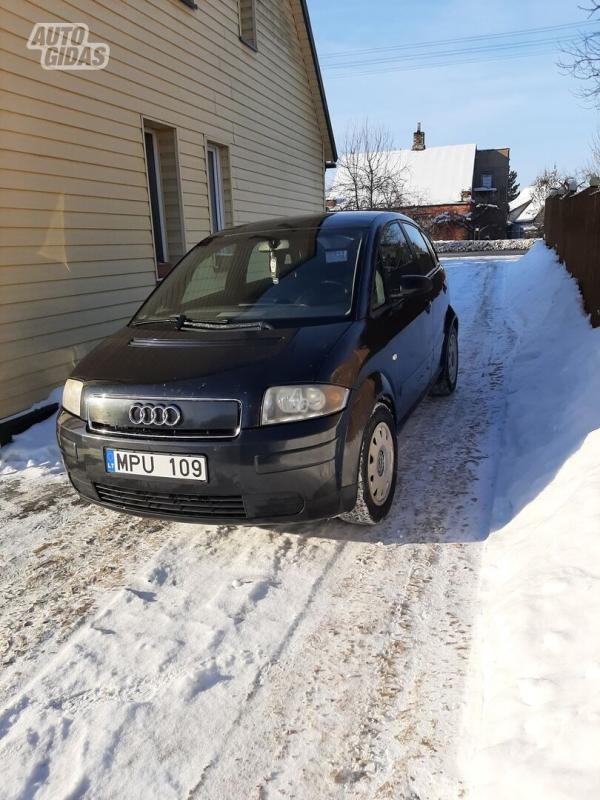 Audi A2 2001 in Birzai, with an engine capacity of 1.40 L and mileage of 341 thousand km for 1200 €, photo 9 on AUTOMOTO.COM.LV