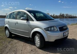 Audi A2 2001 Daugavpils, ar dzinēja tilpumu 1.40 L un nobraukumu 249 tūkst. km par 2500 €, foto  vietnē AUTOMOTO.COM.LV