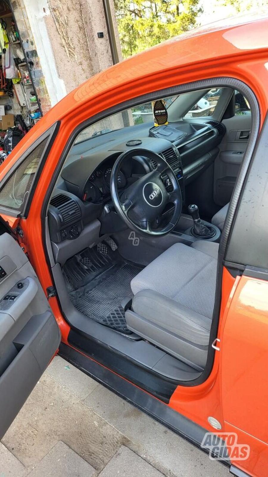Audi A2 2001 in Radviliskis, with an engine capacity of 1.40 L and mileage of 250 thousand km for 900 €, photo 9 on AUTOMOTO.COM.LV