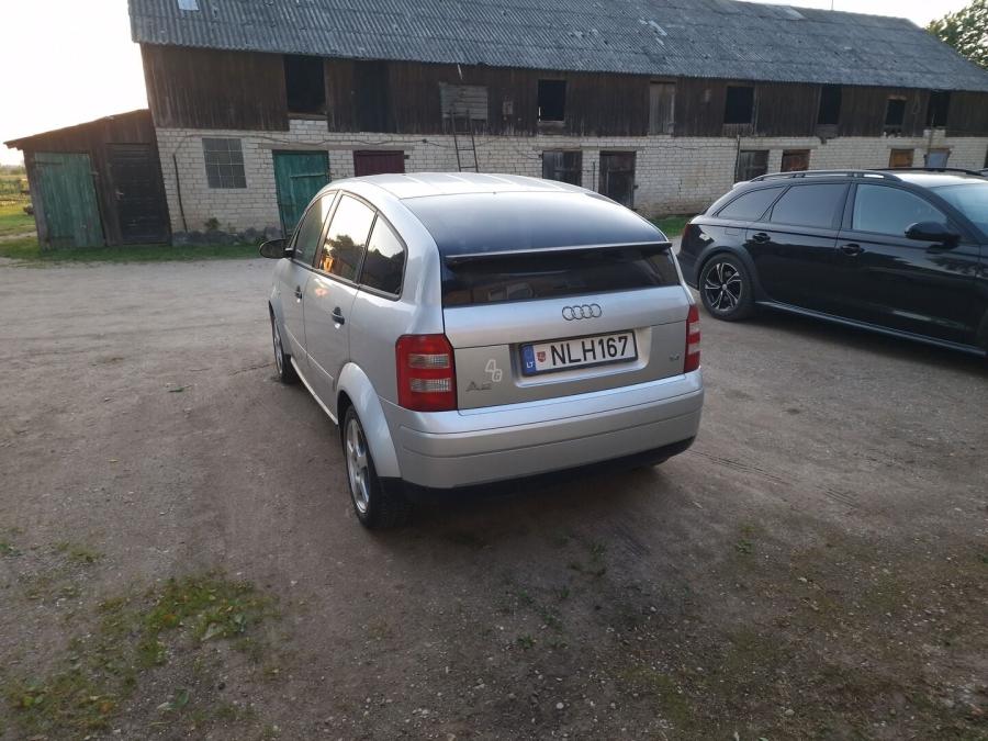 Audi A2 2002 in Plunge, with an engine capacity of 1.40 L and mileage of 262 thousand km for 1400 €, photo 6 on AUTOMOTO.COM.LV