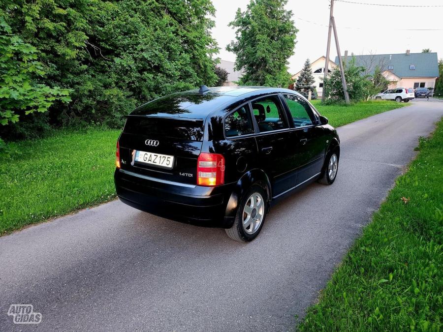 Audi A2 2002 in Mazeikiai, with an engine capacity of 1.40 L and mileage of 321 thousand km for 1550 €, photo 5 on AUTOMOTO.COM.LV