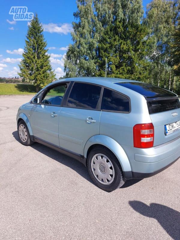 Audi A2 2002 in Vilnius, with an engine capacity of 1.40 L and mileage of 283 thousand km for 1450 €, photo 7 on AUTOMOTO.COM.LV