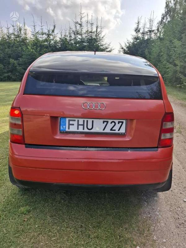 Orange Audi A2 2001 in Elektrenai, with an engine capacity of 1.40 L and mileage of 350 thousand km for 1350 €, photo 9 on AUTOMOTO.COM.LV