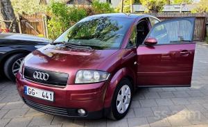 Красный Ауди А2 2003 в Рига, объемом двигателя 1.60 л и пробегом 292 тыс. км за 2700 €, фото 3 на AUTOMOTO.COM.LV