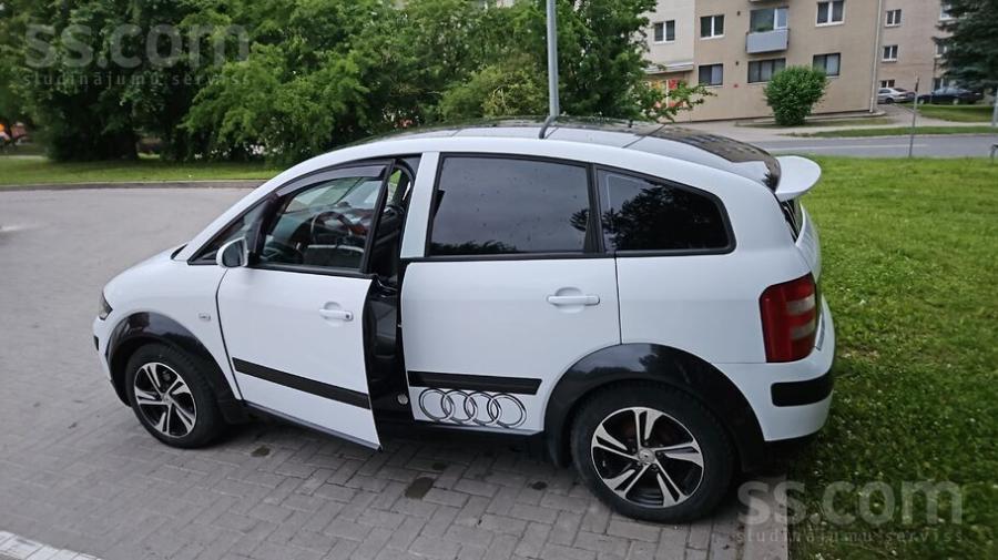 White Audi A2 2001 in Saldus, with an engine capacity of 1.40 L and mileage of 297 thousand km for 1100 €, photo 2 on AUTOMOTO.COM.LV