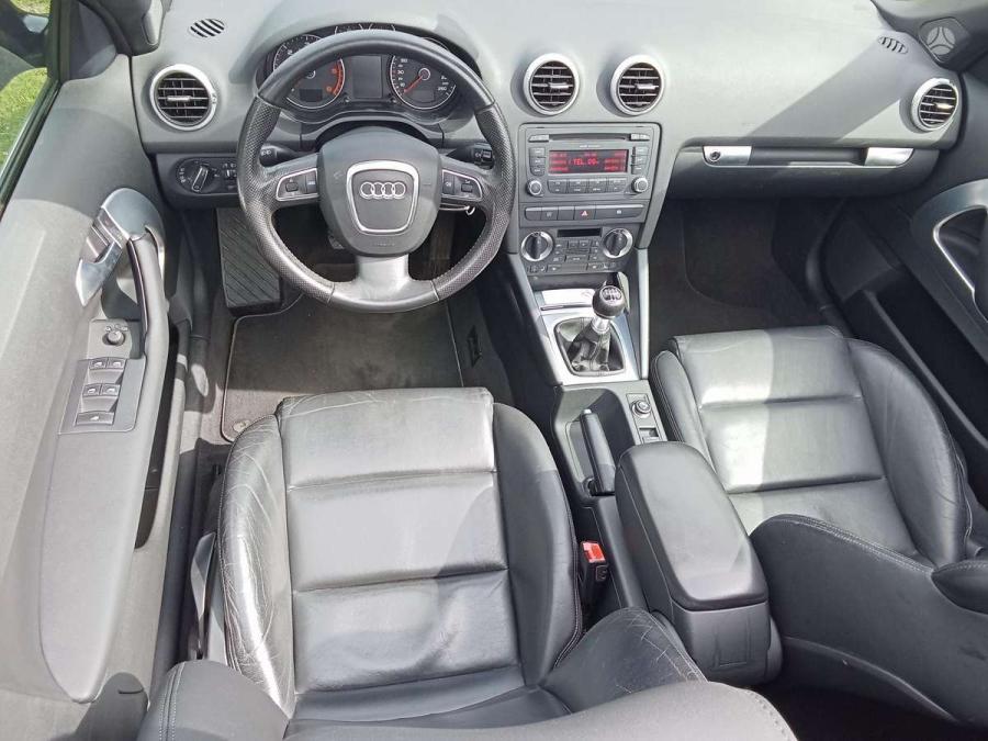 Черный Ауди А3 2008 в Каунас, объемом двигателя 1.90 л и пробегом 268 тыс. км за 3999 €, фото 14 на AUTOMOTO.COM.LV