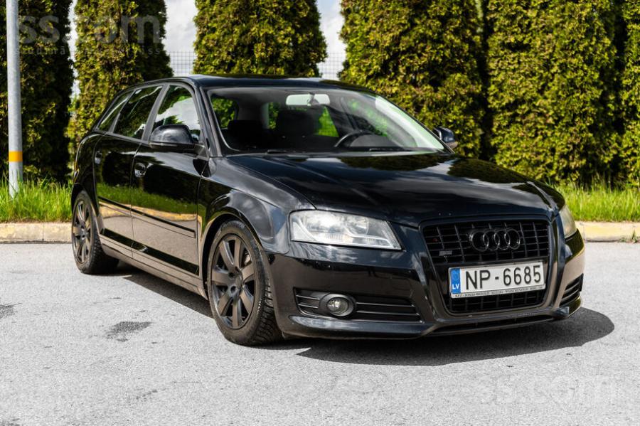Black Audi A3 2009 in Jelgava, with an engine capacity of 1.80 L and mileage of 249 thousand km for 2900 €, photo 1 on AUTOMOTO.COM.LV