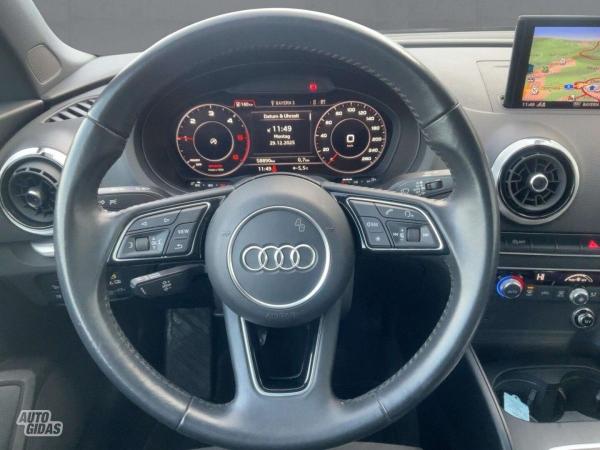 Black Audi A3 2018 in Kaunas, with an engine capacity of 2.00 L and mileage of 59 thousand km for 25605 €, photo 10 on AUTOMOTO.COM.LV