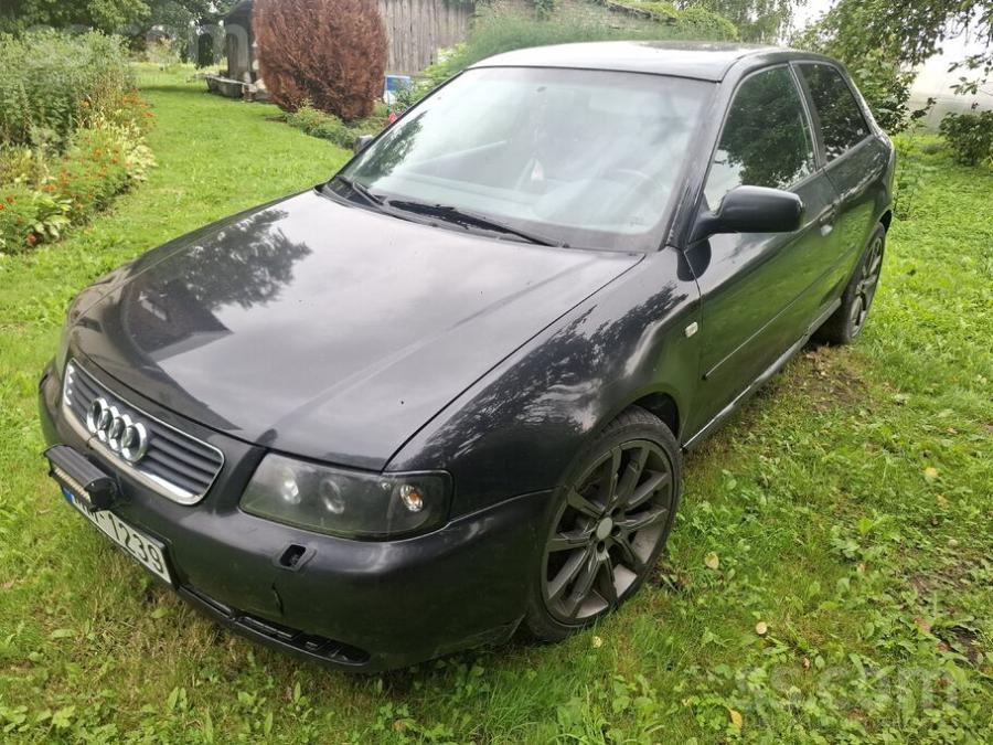 Черный Ауди А3 1999 в Бауска, объемом двигателя 1.90 л и пробегом 480 тыс. км за 900 €, фото 1 на AUTOMOTO.COM.LV