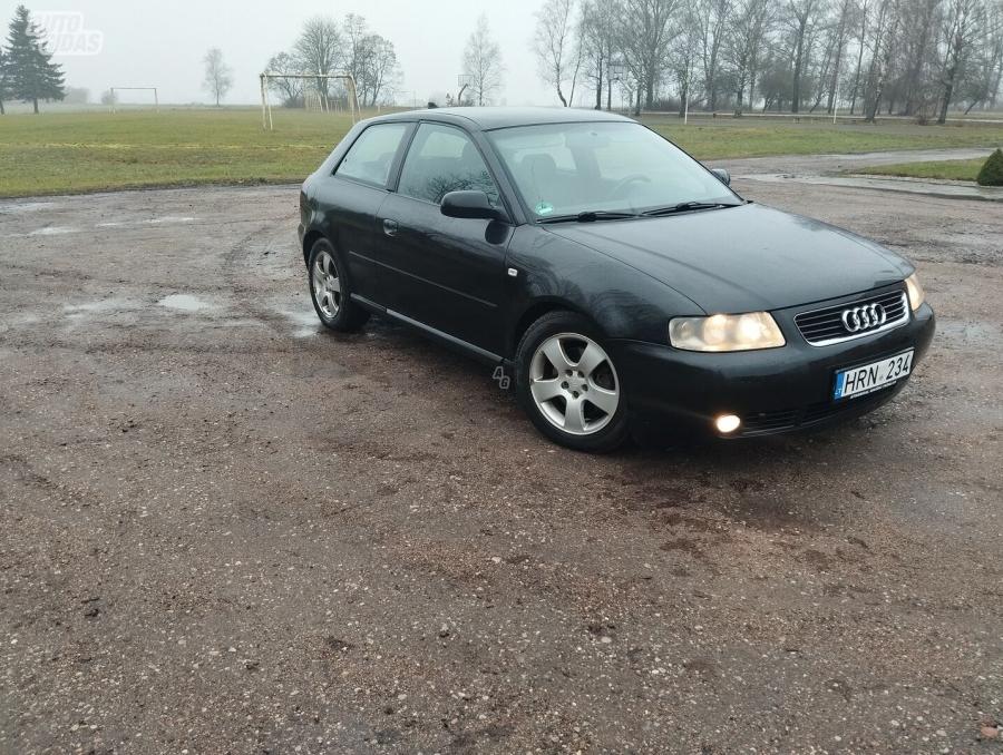 Black Audi A3 2002 in Jurbarkas, with an engine capacity of 1.90 L and mileage of 303 thousand km for 800 €, photo 3 on AUTOMOTO.COM.LV