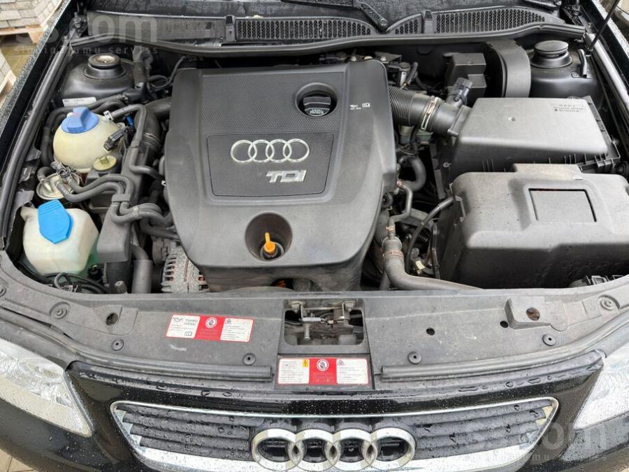 Black Audi A3 2002 in Riga, with an engine capacity of 1.90 L and mileage of 0 thousand km for 1200 €, photo 17 on AUTOMOTO.COM.LV