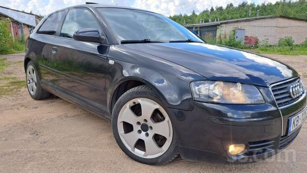 Black Audi A3 2004 in Daugavpils, with an engine capacity of 1.90 L and mileage of 276 thousand km for 1350 €, photo 3 on AUTOMOTO.COM.LV