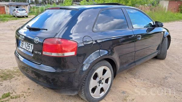 Black Audi A3 2004 in Daugavpils, with an engine capacity of 1.90 L and mileage of 276 thousand km for 1350 €, photo 5 on AUTOMOTO.COM.LV