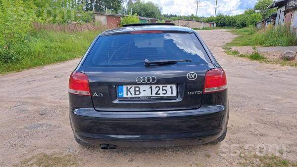 Black Audi A3 2004 in Daugavpils, with an engine capacity of 1.90 L and mileage of 276 thousand km for 1350 €, photo 6 on AUTOMOTO.COM.LV