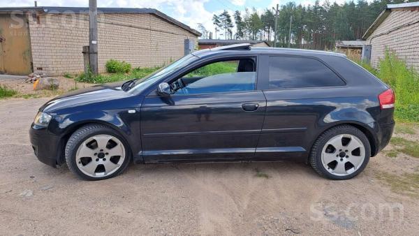 Black Audi A3 2004 in Daugavpils, with an engine capacity of 1.90 L and mileage of 276 thousand km for 1350 €, photo 8 on AUTOMOTO.COM.LV