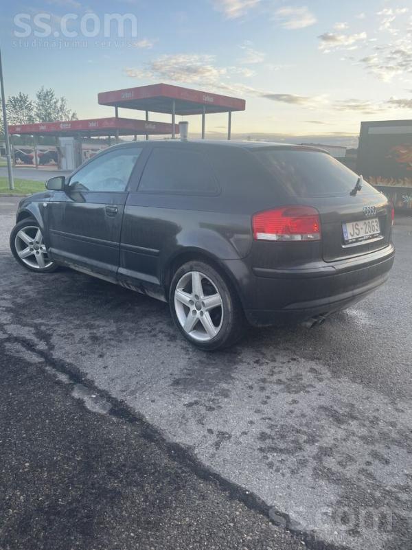 Black Audi A3 2004 in Gulbene, with an engine capacity of 2.00 L and mileage of 385 thousand km for 1400 €, photo 2 on AUTOMOTO.COM.LV