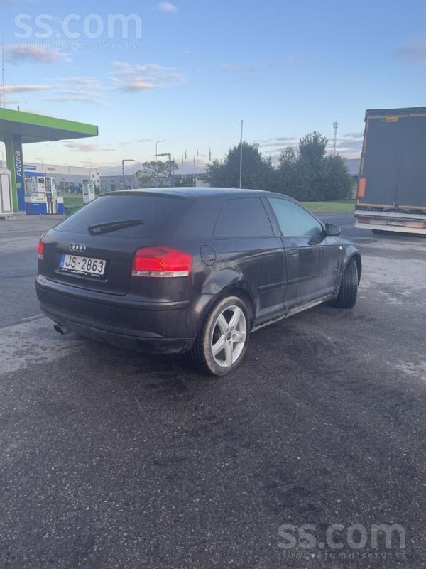 Black Audi A3 2004 in Gulbene, with an engine capacity of 2.00 L and mileage of 385 thousand km for 1000 €, photo 3 on AUTOMOTO.COM.LV