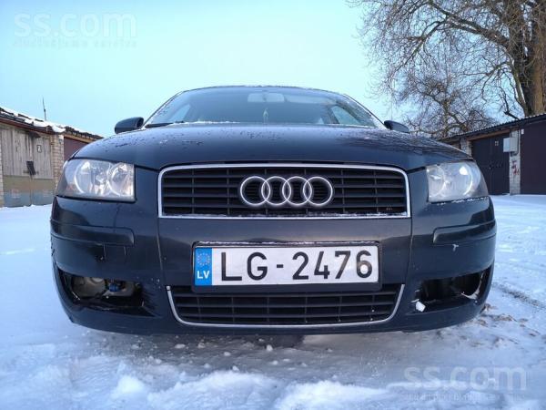 Black Audi A3 2004 in Riga, with an engine capacity of 1.60 L and mileage of 427 thousand km for 1400 €, photo 2 on AUTOMOTO.COM.LV