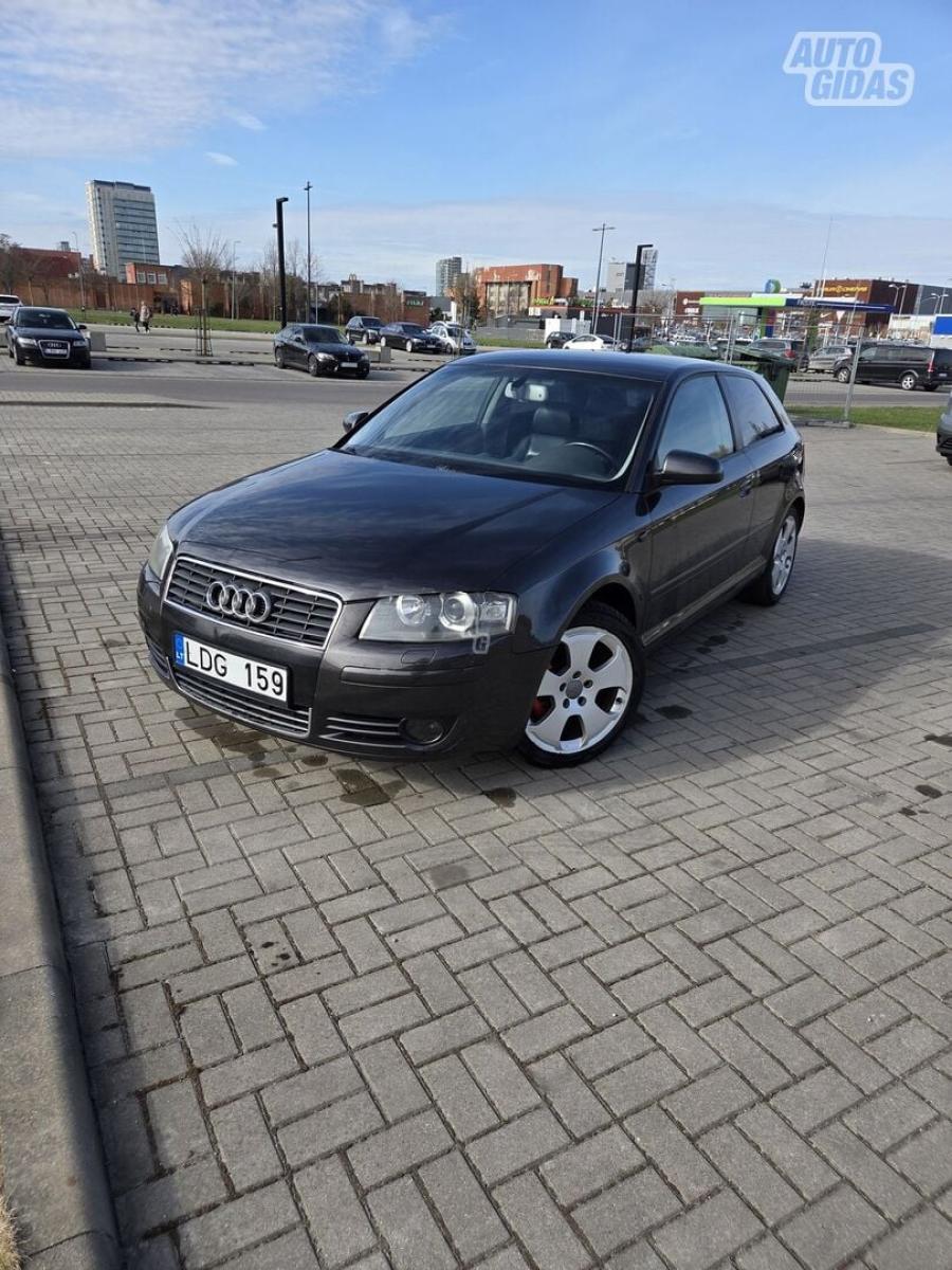 Black Audi A3 2004 in Klaipeda, with an engine capacity of 2.00 L and mileage of 342 thousand km for 1500 €, photo 1 on AUTOMOTO.COM.LV