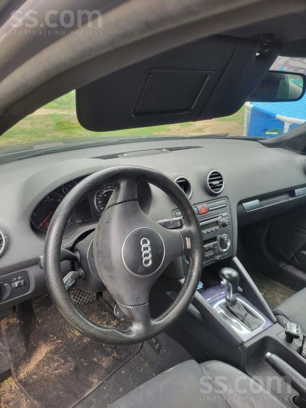 Black Audi A3 2004 in Aizkraukle, with an engine capacity of 2.00 L and mileage of 364 thousand km for 2300 €, photo 10 on AUTOMOTO.COM.LV