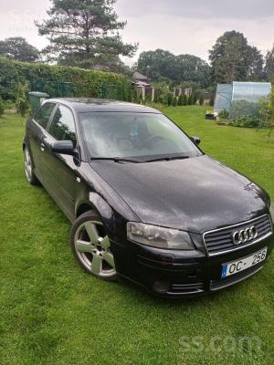Melns Audi A3 2004 Ogre, ar dzinēja tilpumu 2.00 L un nobraukumu 298 tūkst. km par 1900 €, foto  vietnē AUTOMOTO.COM.LV