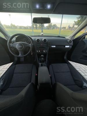 Black Audi A3 2004 in Valmiera, with an engine capacity of 2.00 L and mileage of 382 thousand km for 1500 €, photo 9 on AUTOMOTO.COM.LV