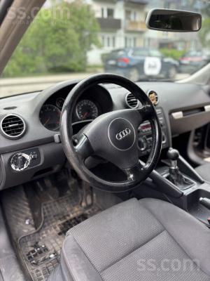 Black Audi A3 2005 in Daugavpils, with an engine capacity of 2.00 L and mileage of 362 thousand km for 2500 €, photo 6 on AUTOMOTO.COM.LV